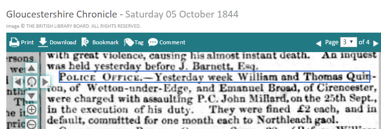 To gaol at ten; the orphaned life of William Quinton and his brothers ...